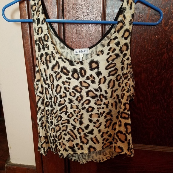 Charlotte Russe | Tops | Cheetah Print Crop Top | Poshmark